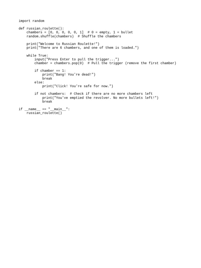 Roulet e | PDF