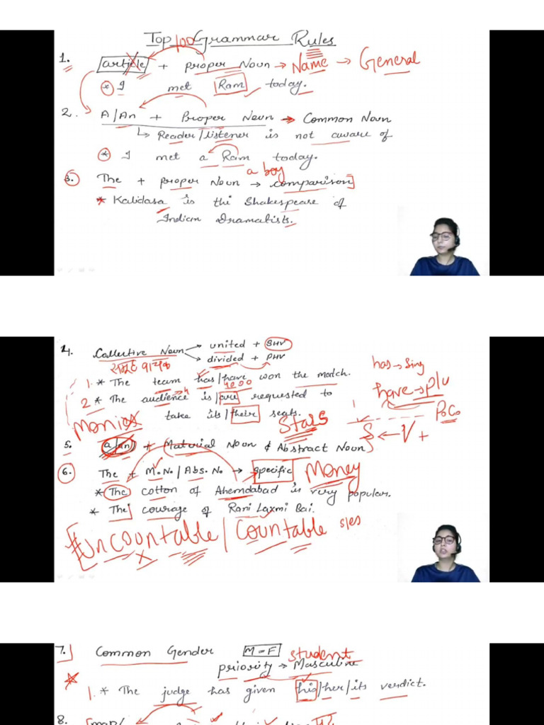 grammar 100 rules | PDF
