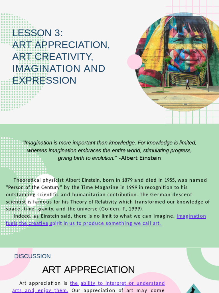 Imagination Fuels Art Appreciation | PDF | Imagination | Liberal Arts ...