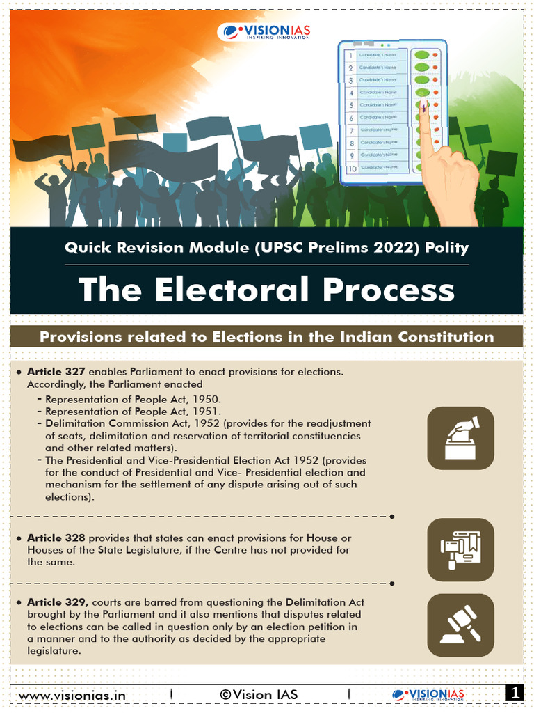 Indian Electoral Process Overview | PDF | Electoral District | Democracy