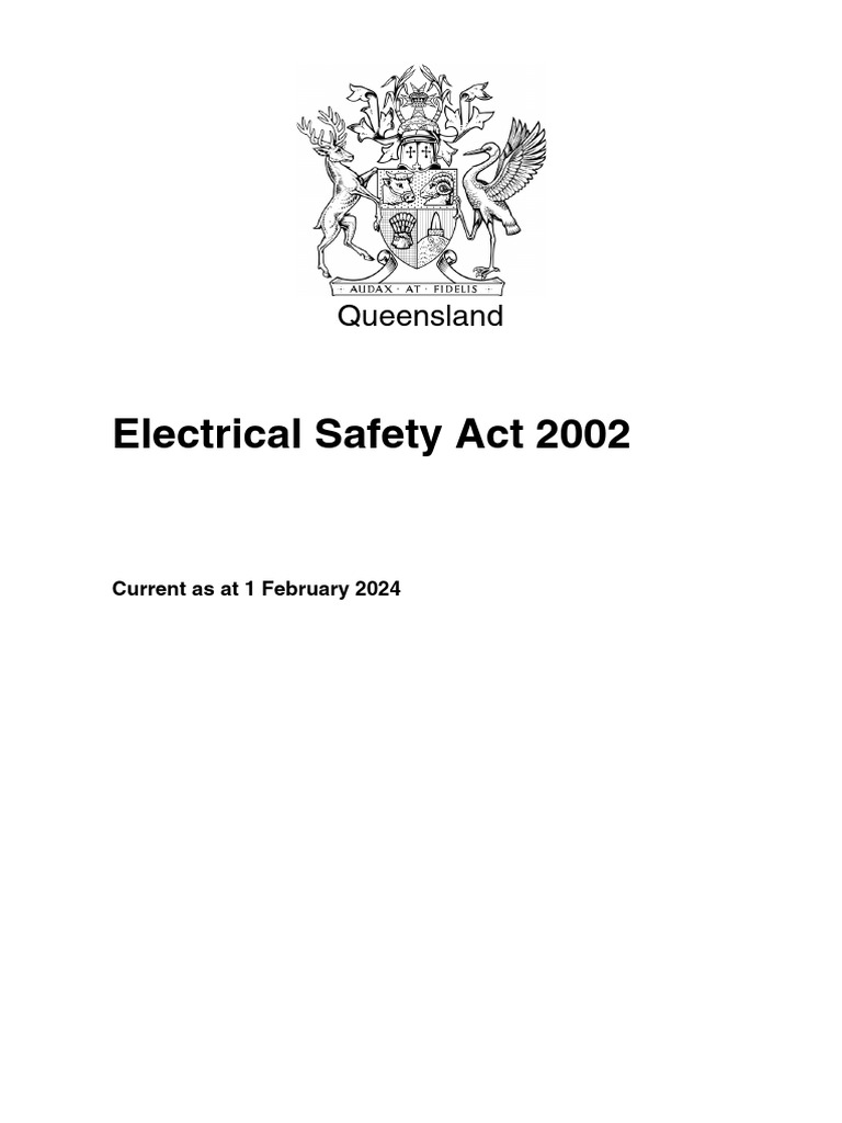 Queensland Electrical Safety Act 2002 | PDF | License | Government
