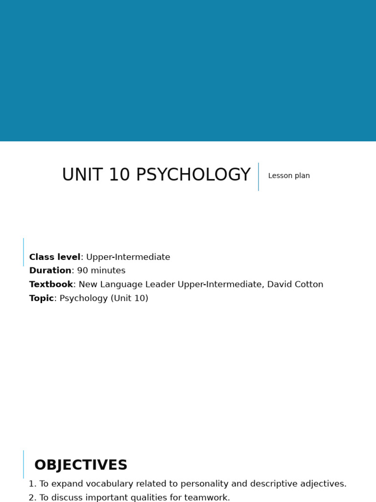 Unit 10 Psychology | PDF | Creativity | Human Communication