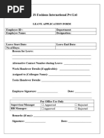 New Leave Form 07 May 2025 | PDF