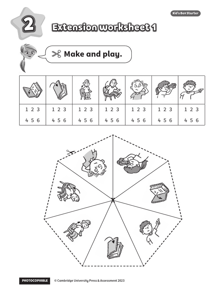 KidsBox Starter Unit2 Extension Worksheet 1 | PDF