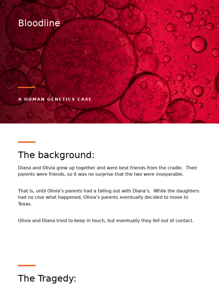 Bloodline Case Study-2 | PDF | Haemophilia | Dominance (Genetics)