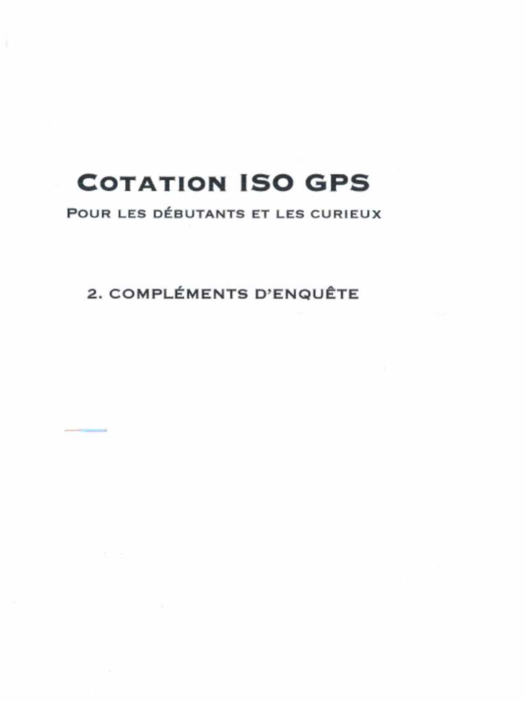 Cotation ISO GPS : Guide Débutants | PDF