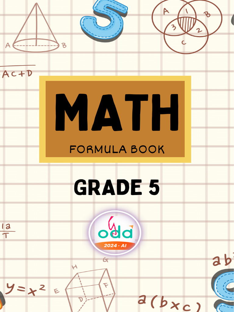 Class 5 Maths Formulas Guide | PDF | Multiplication | Numbers