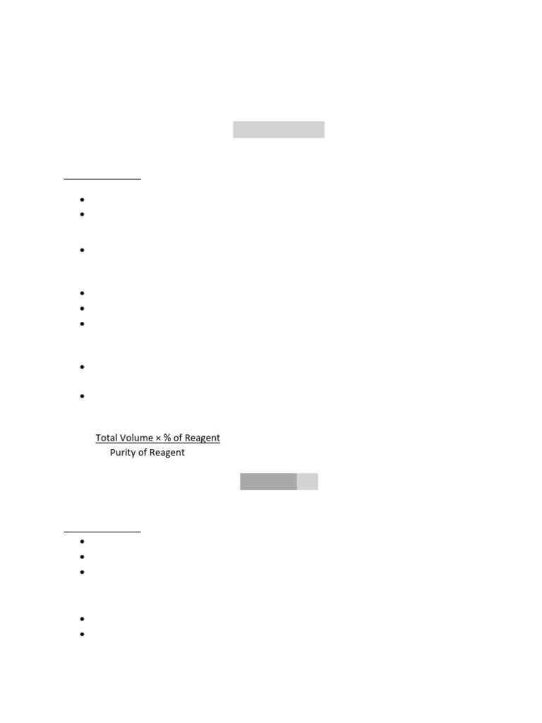 Chemical Testing Procedures Guide | PDF | Nitric Acid | Materials
