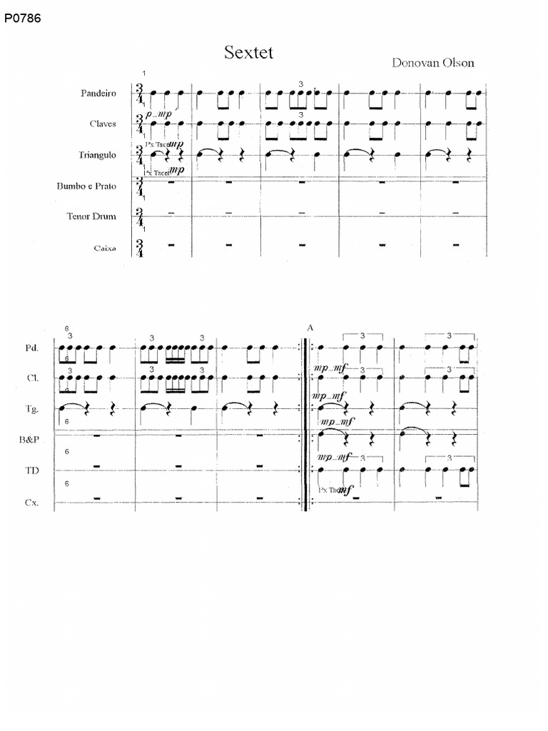 Sextet Percussion | PDF