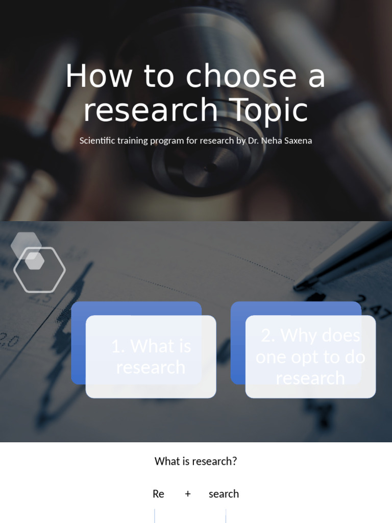 (Topic 2) How To Choose A Research Topic | PDF