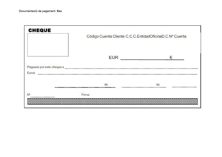 Documents de Pagament - Xec | PDF