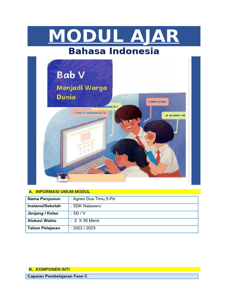 Modul Ajar Bab 5 (1) | PDF