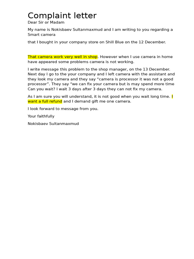 Dear Sir or Madam | PDF
