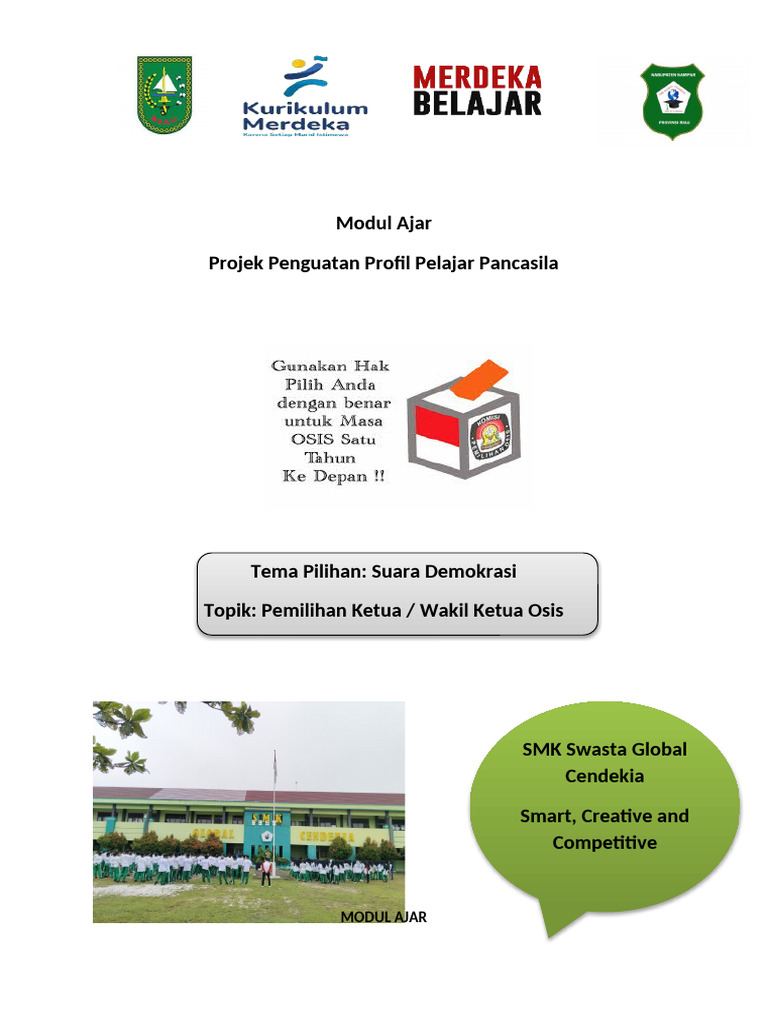 Modul P5 Tema Suara Demokrasi | PDF