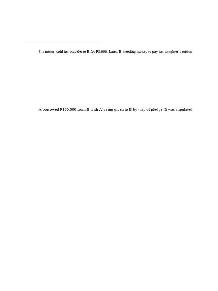 Pledge and Mortgage Legal Scenarios | PDF | Mortgage Law | Foreclosure