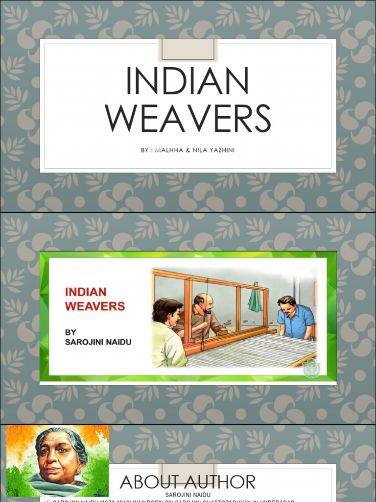 INDIAN WEAVERS | PDF | Poetry