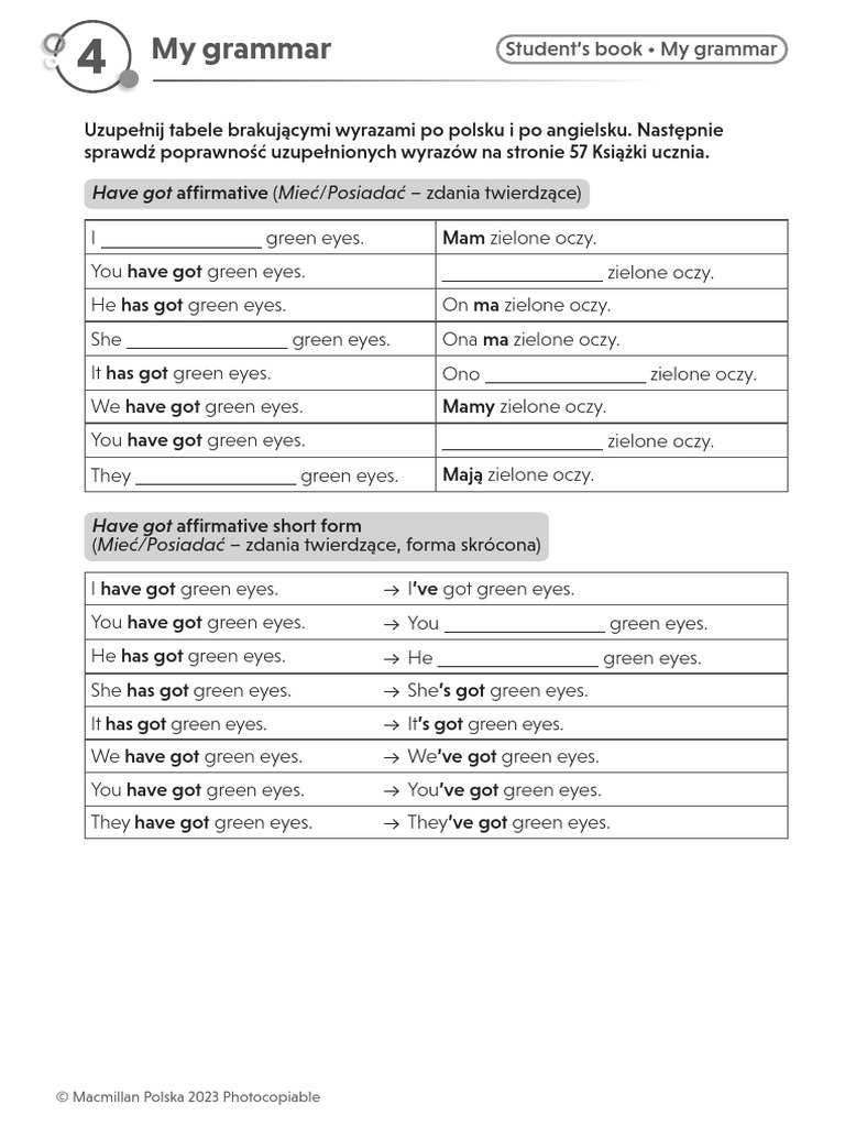Together Kl4 TRF SEN U4 My Grammar | PDF
