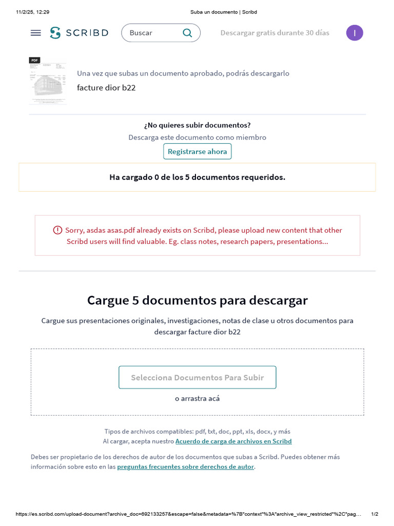 Suba Un Documento - Scribd | PDF | Scribd