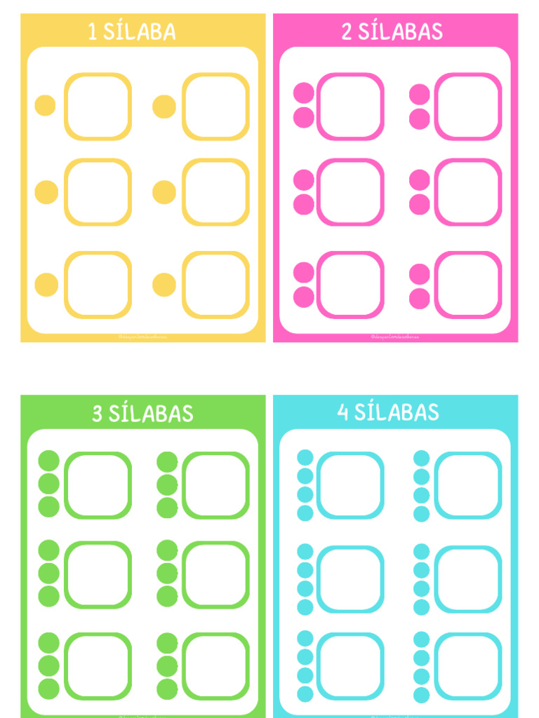 Ejercicios de Sílabas para Aprender | PDF