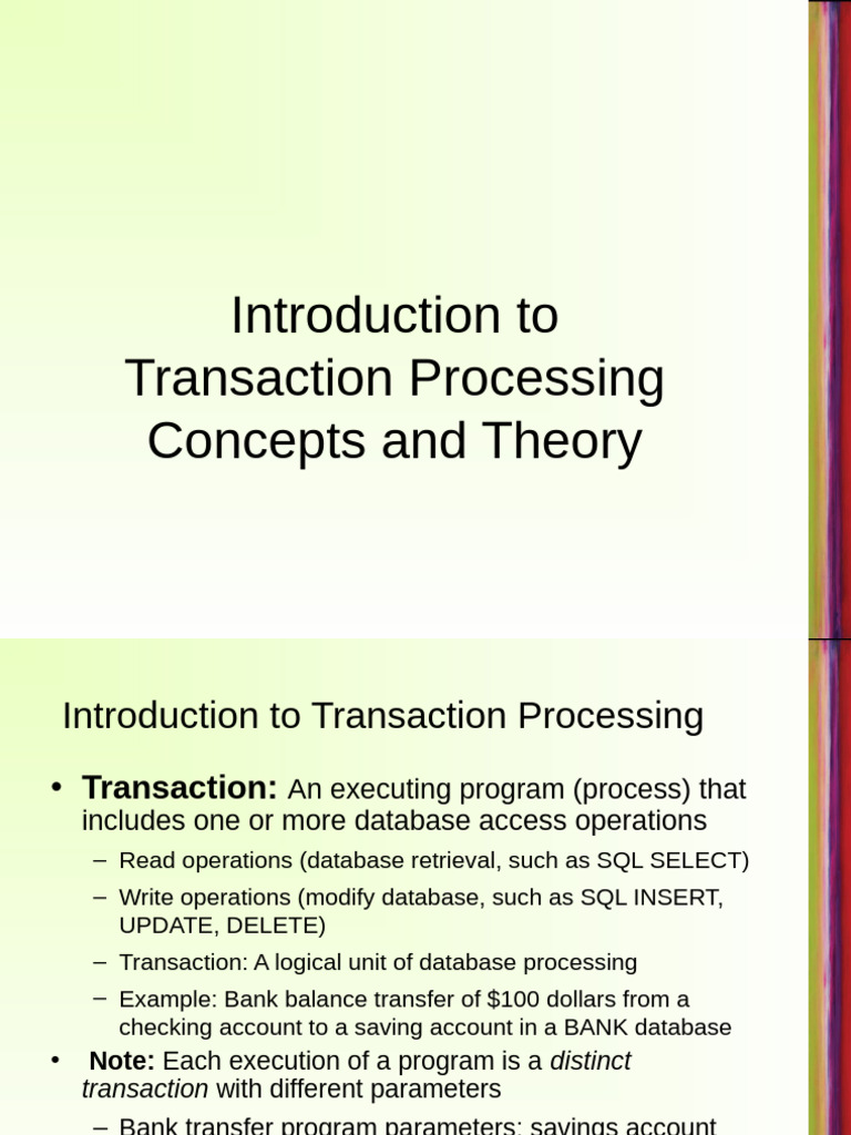 Ch14 Transaction Management | PDF | Database Transaction | Databases