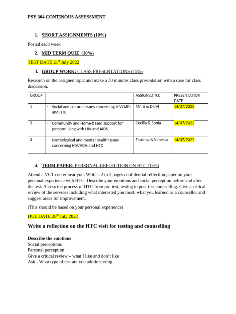 Term paper & Group Work | PDF