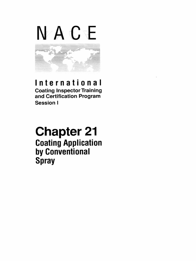 NACE-Chapter-21-Coating Application by Conventional Spray | PDF