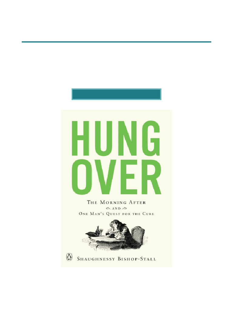 Research Hungover The Morning After and One Man's Quest For The Cure ...