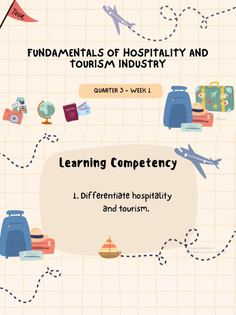 Tourism and Hospitality | PDF