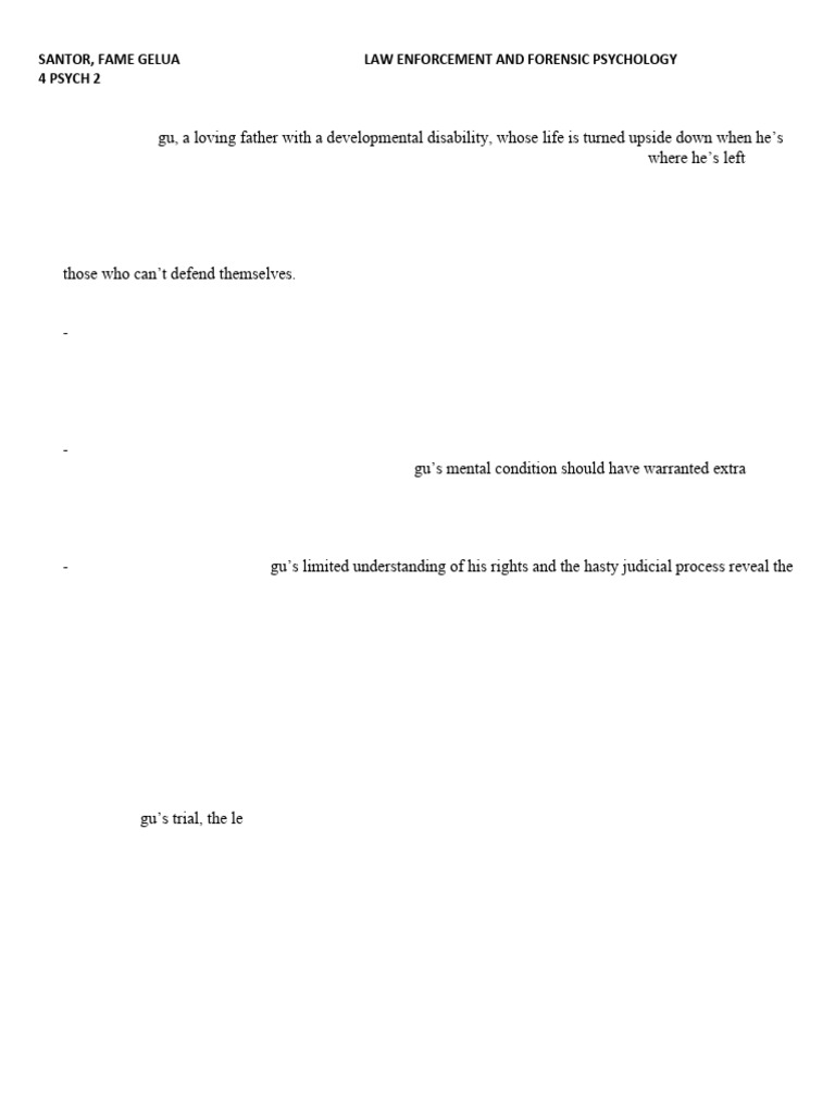 forensic-Santor.doc | PDF | Miscarriage Of Justice | Right To Counsel