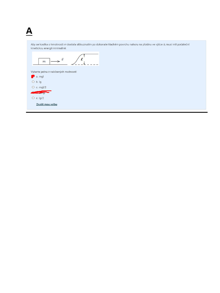 Fyzika-Semestralni-Test-Elearning 2 Poopravena Verze 1.3. | PDF