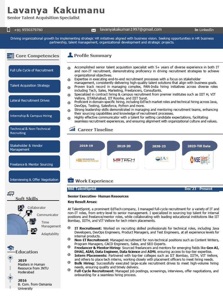 Lavanya Kakumanu - TA 2025 | PDF | Recruitment | Industrial And Organizational Psychology