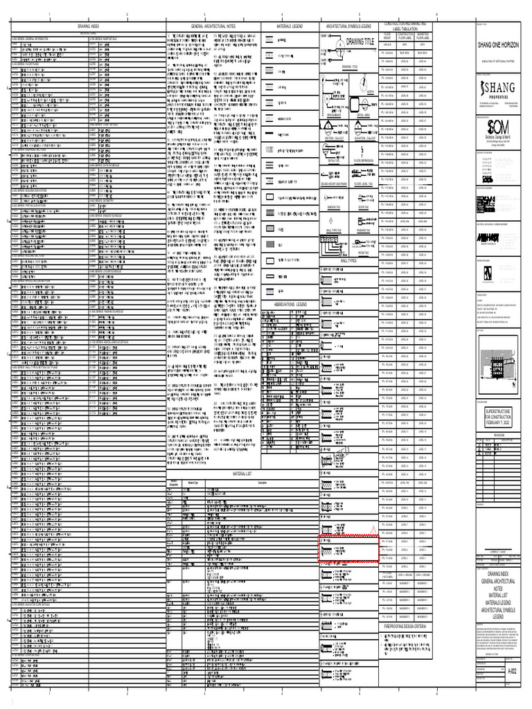 A-002 - Drawing Index, General Notes, Standard Legends | PDF | Real ...