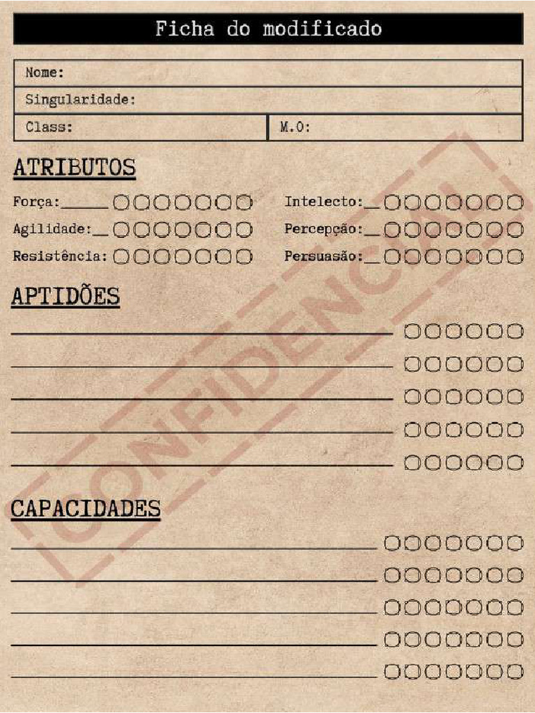 Ficha Editável CAP | PDF