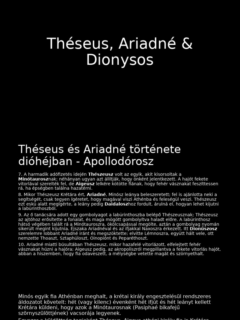 Théseus És Ariadné 3 | PDF