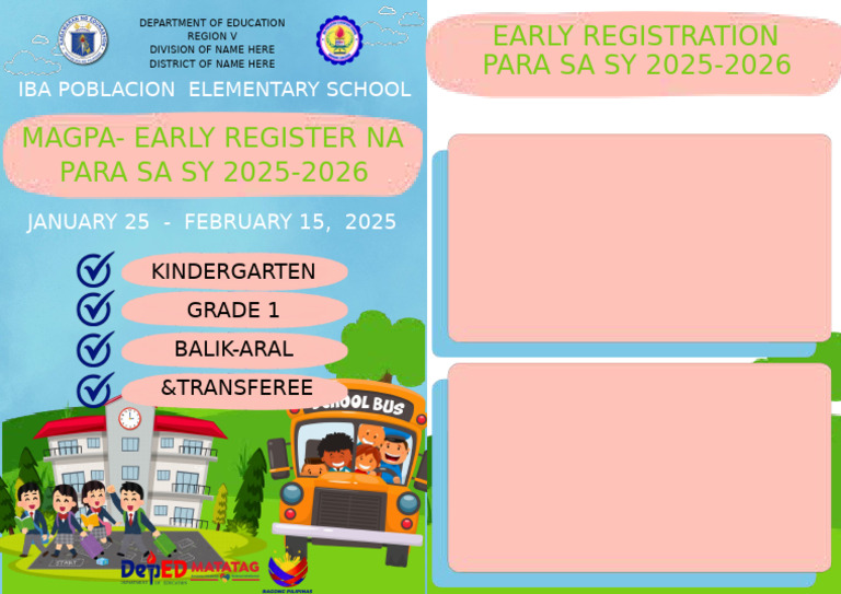 EARLY REGISTRATION FLYERS | PDF