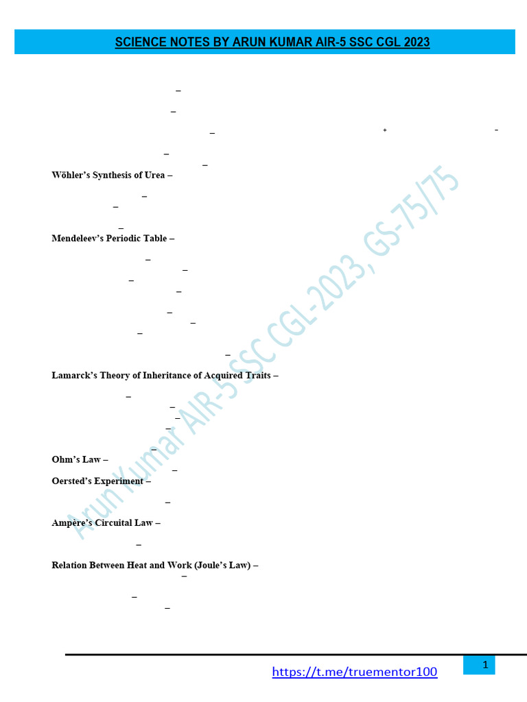 SSC CGL Science Discoveries Guide | PDF | Light | Force