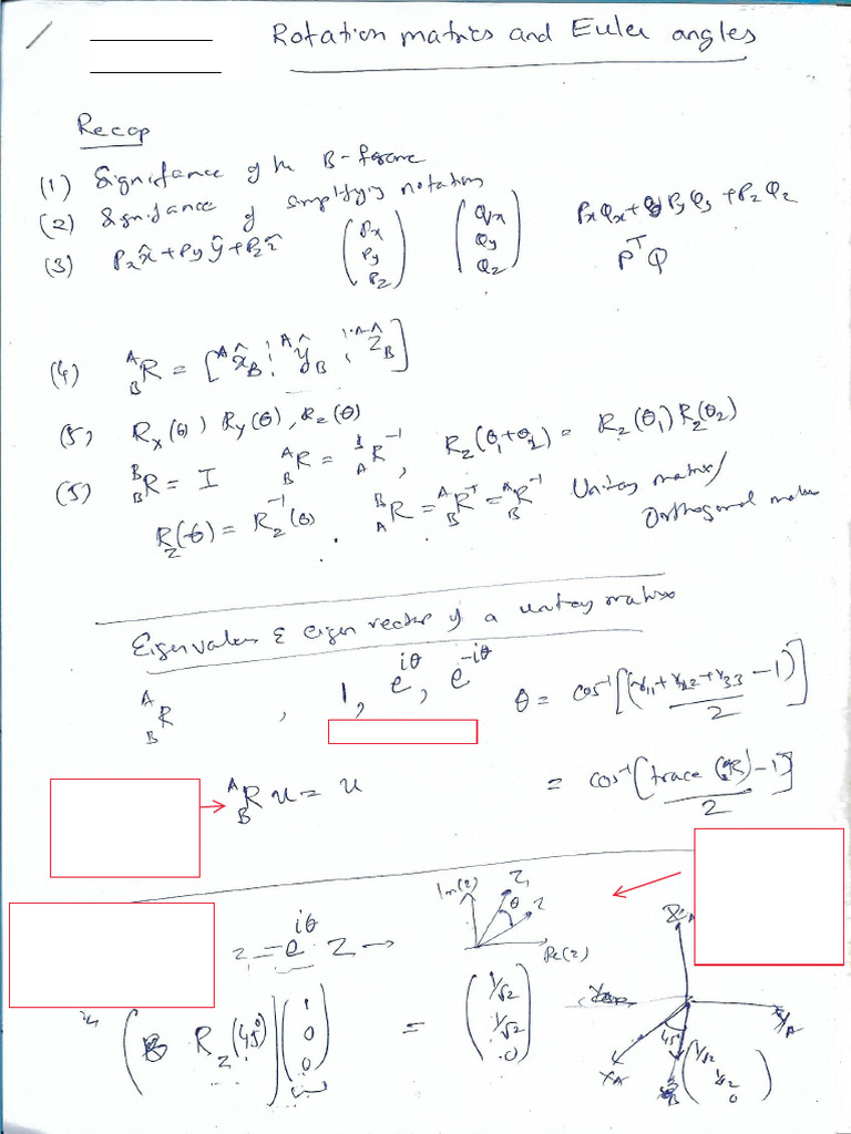 ME 240_Lecture_4_notes | PDF | Rotation | Eigenvalues And Eigenvectors