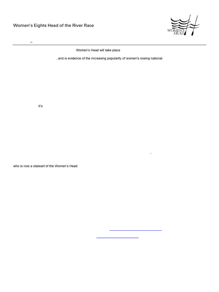 WEHoRR 2023 Draw Press Release | PDF | Rowing (Sport) | Human Powered ...