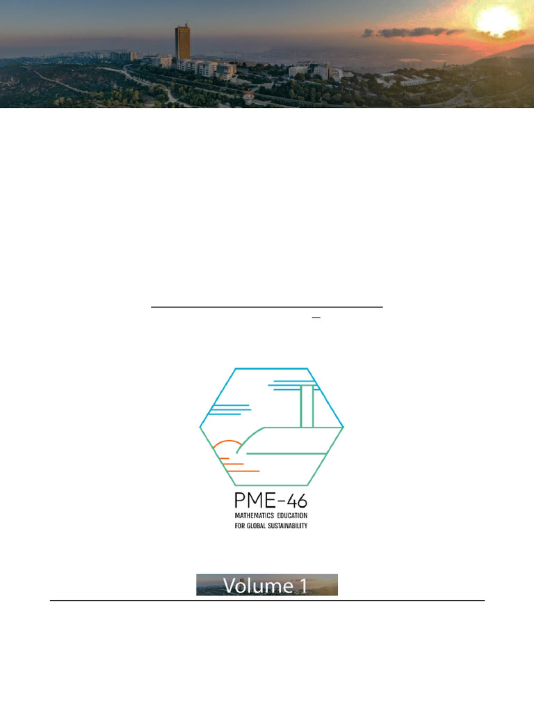 Pme 46 Vol 1 PL RF WG CQ Se Oc PP NP | PDF | Mathematics | Sustainability