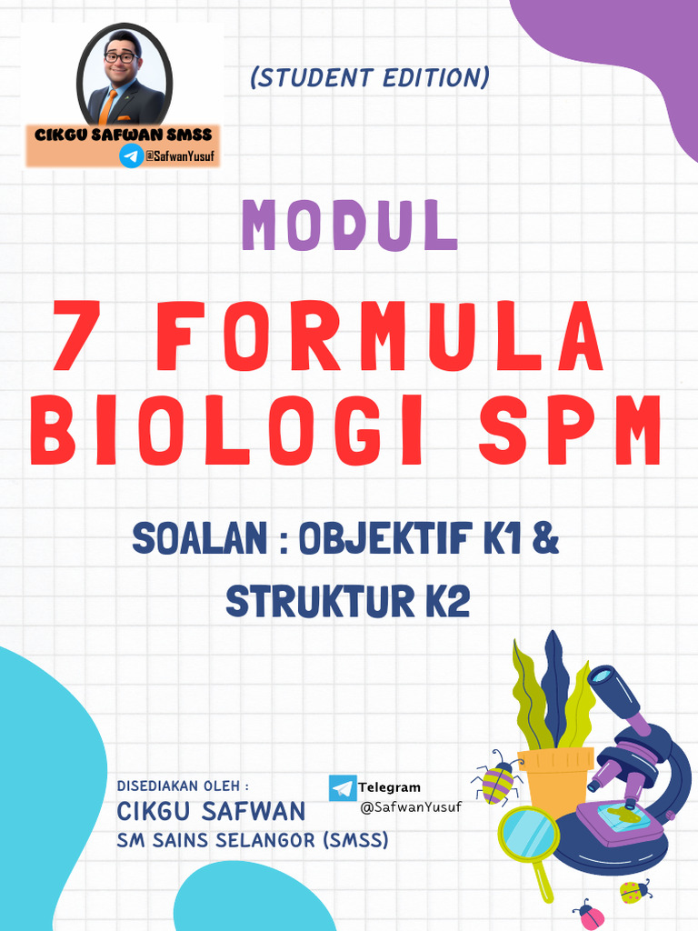 Modul 7 Formula Biologi SPM (Student Edition) | PDF