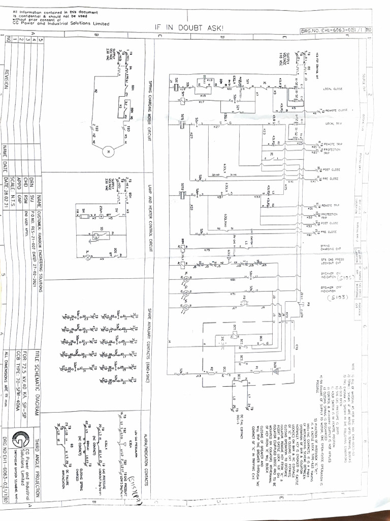 Crompton Greaves Breaker Drawing | PDF