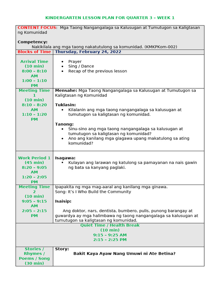 Lesson Plan New Normal | PDF