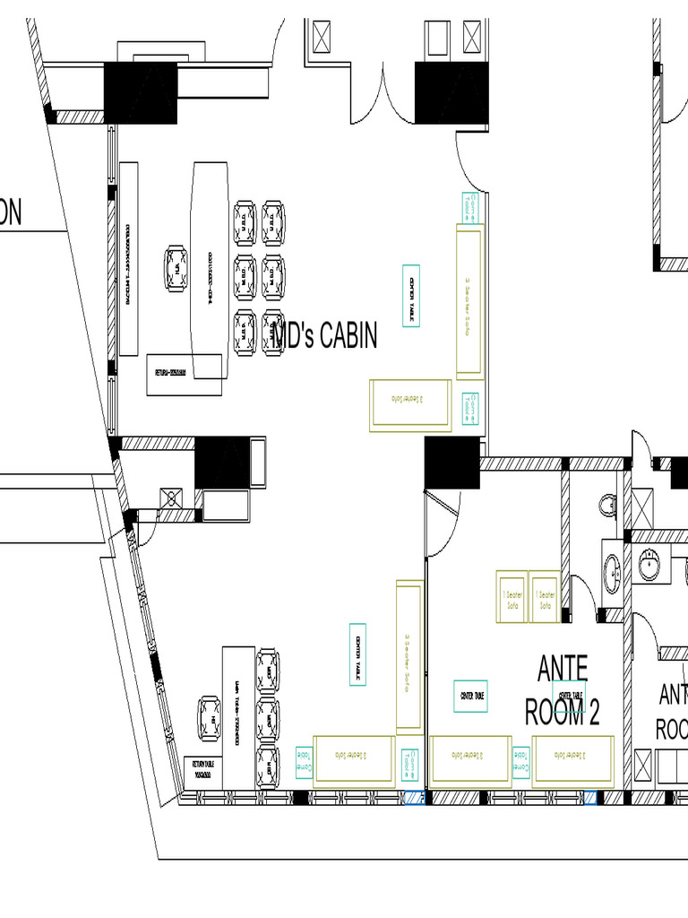 MD's Cabin Furniture Layout | PDF