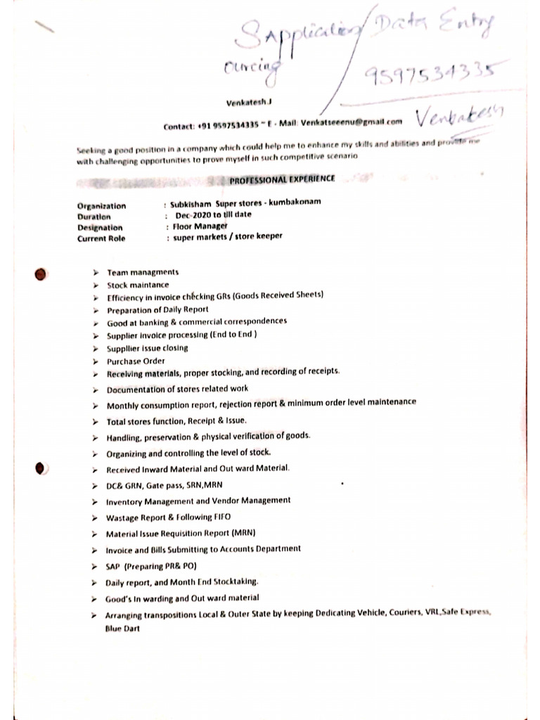 Venkatesh J | PDF