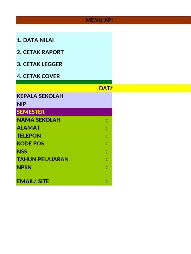 Raport Pts Kelas 8b | PDF