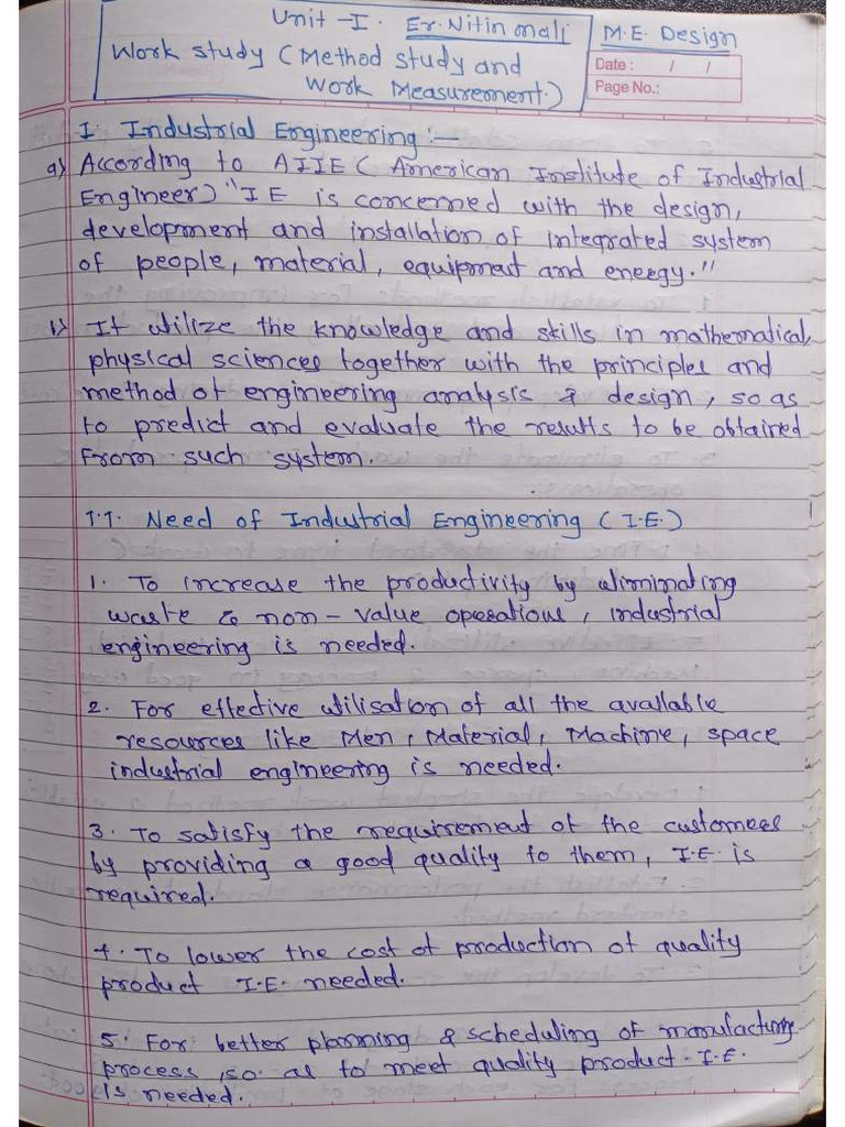 Work Study Ihp | PDF