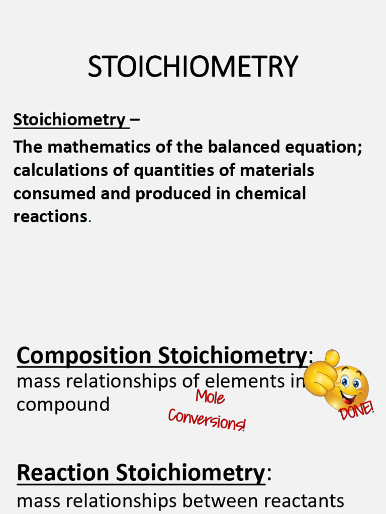 Understanding Stoichiometry Basics | PDF | Stoichiometry | Mole (Unit)