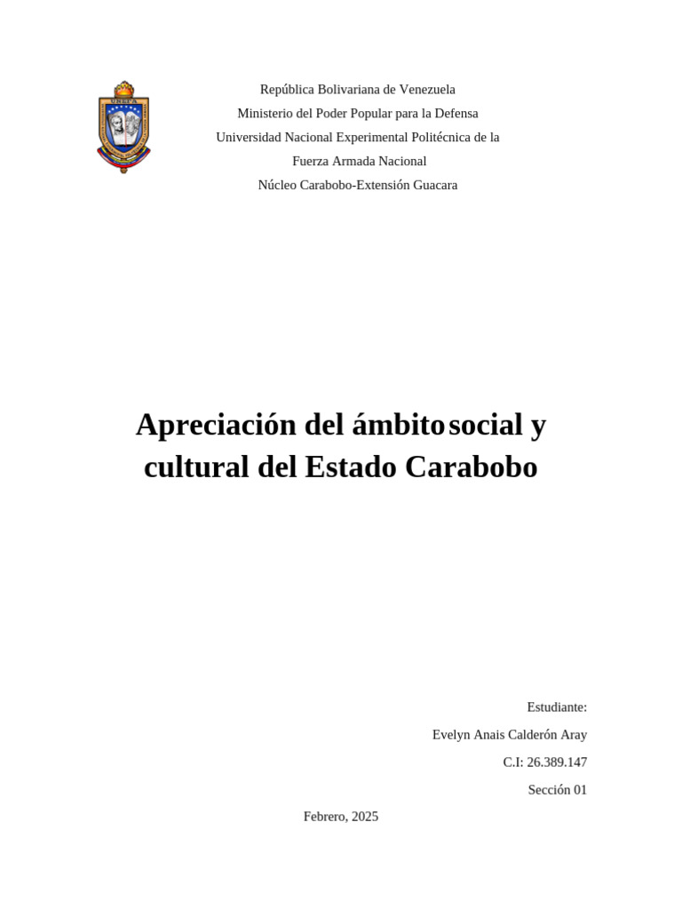 Apreciación Del Ámbito Social y Cultural 2 | PDF