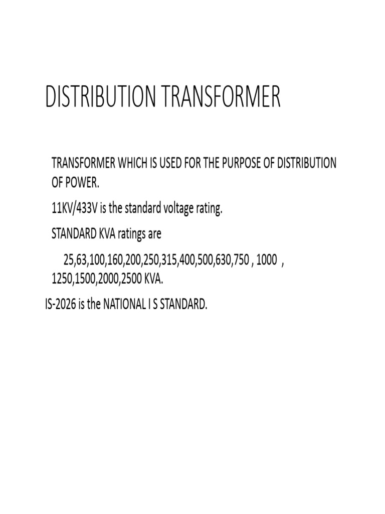 Distribution Transformer Overview and Testing | PDF | Transformer | Voltage