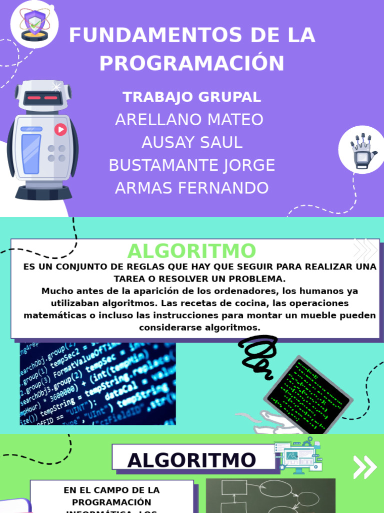 Grupo 1 Algoritmos | PDF | Algoritmos | Programación de computadoras